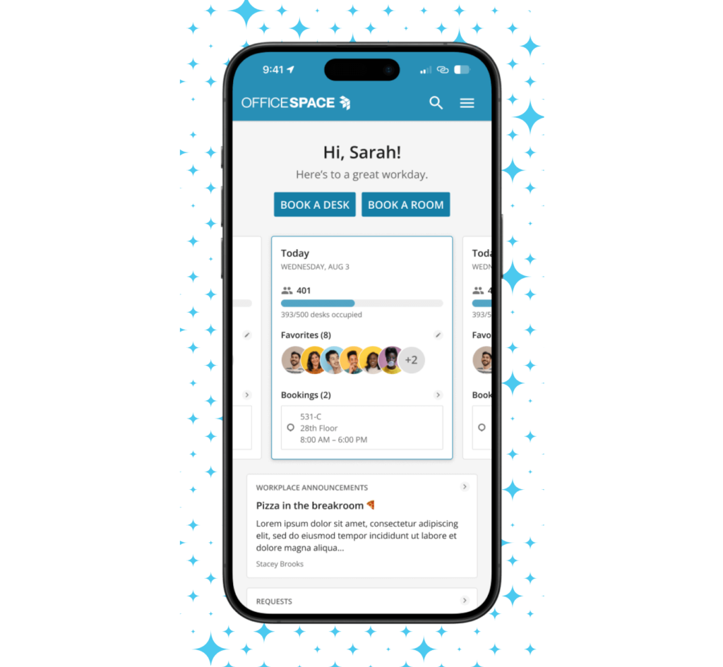 Workplace Mobile App for hybrid workers | OfficeSpace