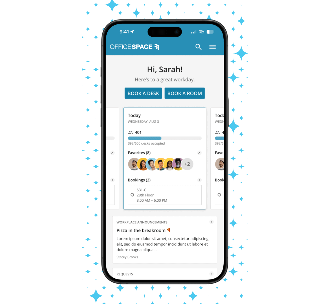 Workplace Mobile App for hybrid workers | OfficeSpace