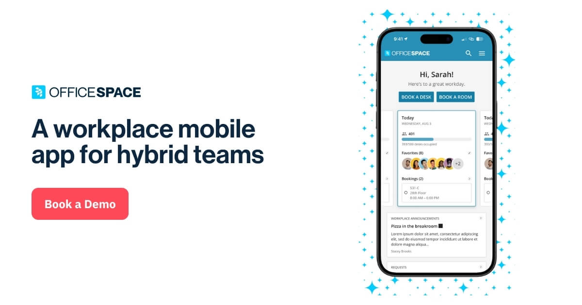Workplace Mobile App for hybrid workers | OfficeSpace